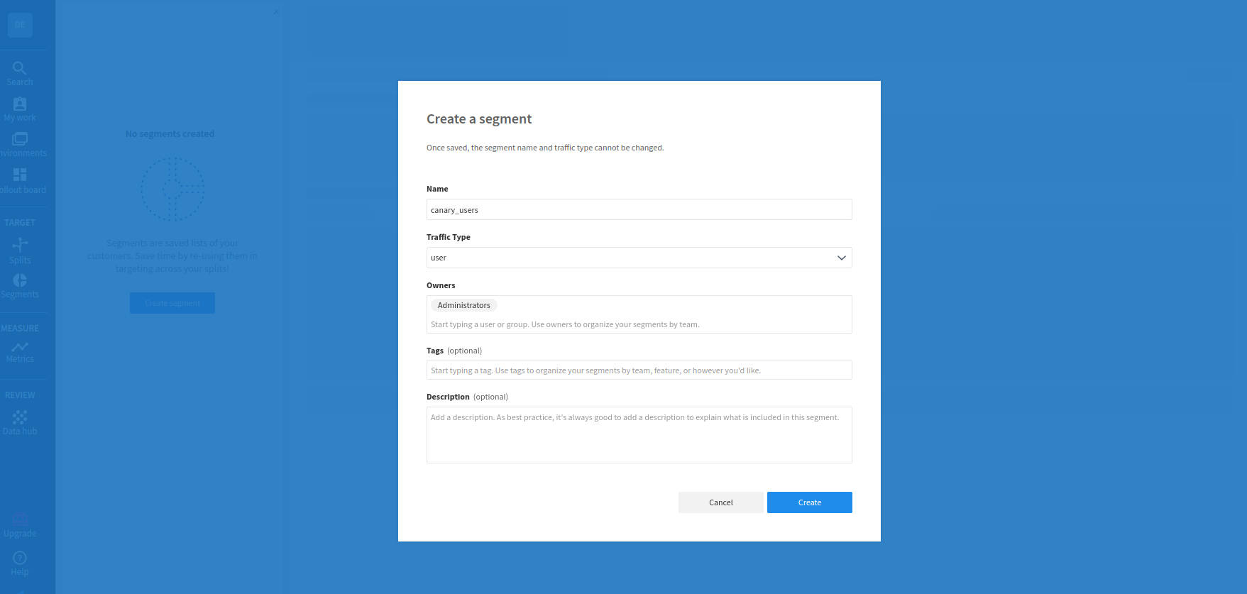 Implementación de feature flags con split